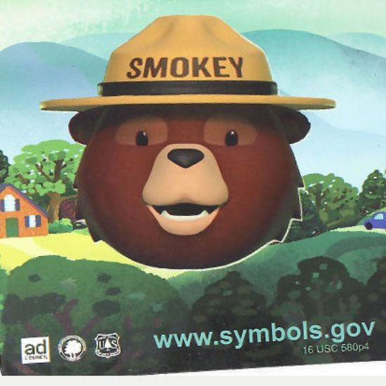 National Symbols Cache. Smokey Bear "Love Thy Neighborhood" Magnets